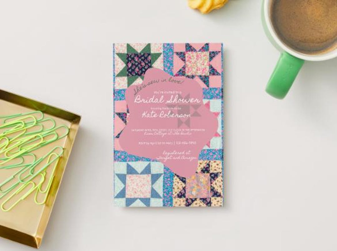 Bridal Shower Invitation, Cottage Core Themed, Digital Download - Etsy