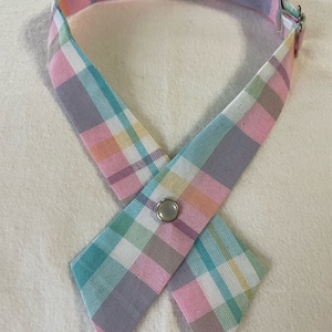 Pastel Plaid Cross Tie - Etsy