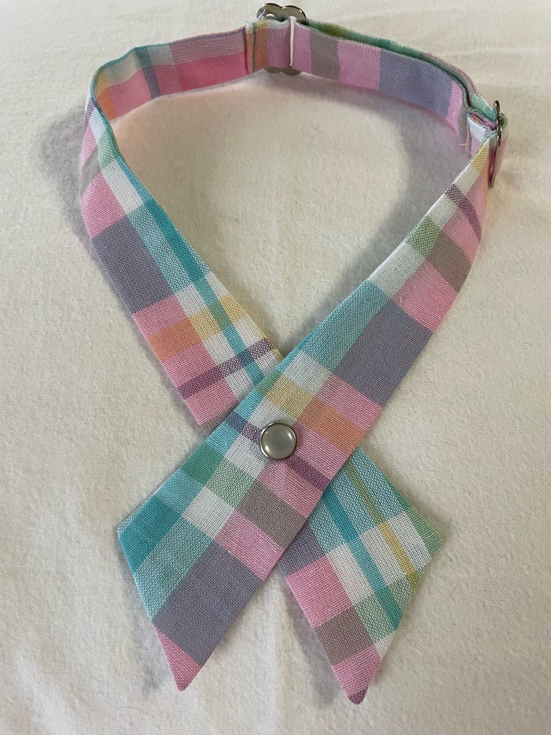 Pastel Plaid Cross Tie - Etsy