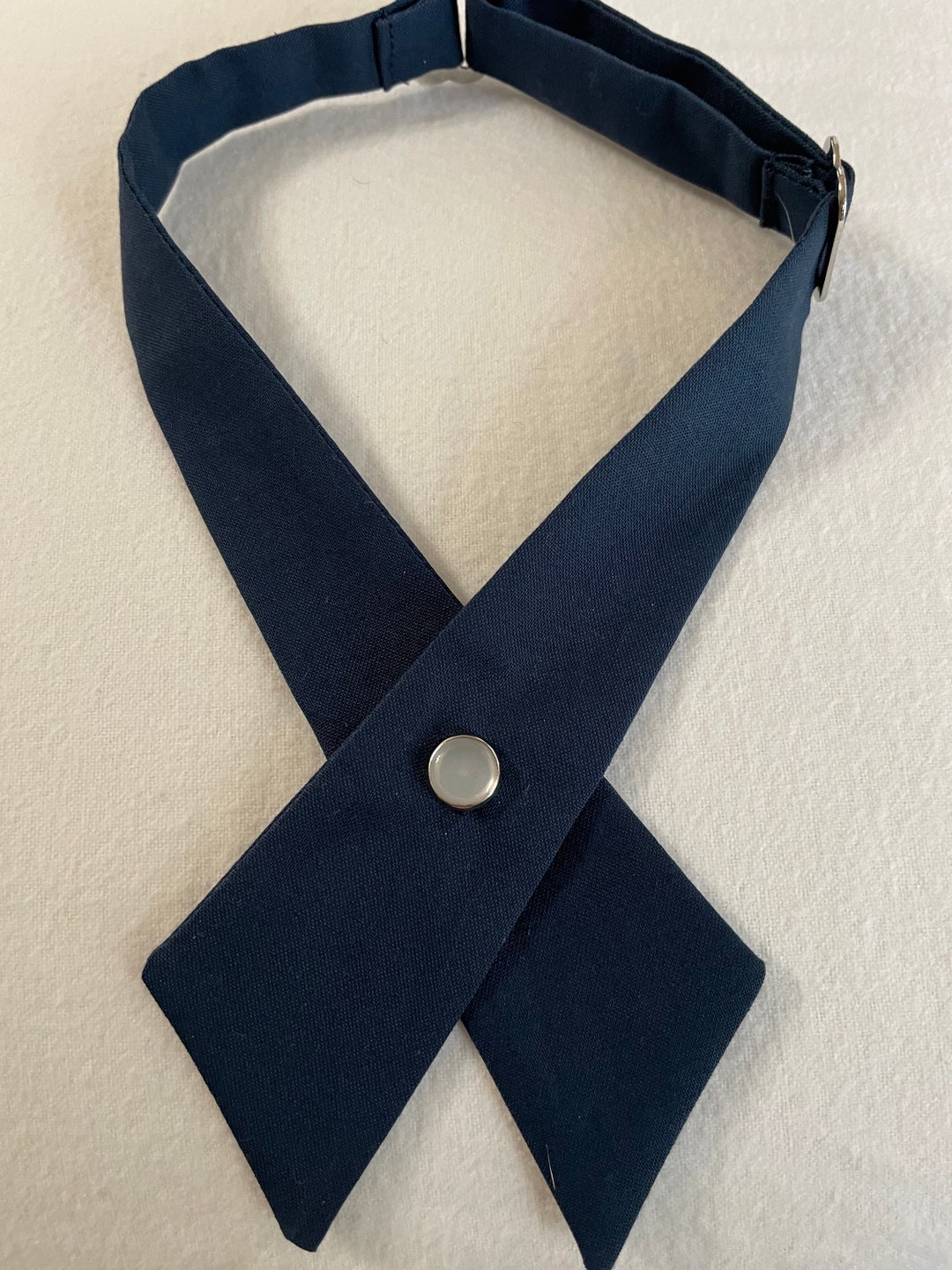 Navy Blue Cross Tie - Etsy