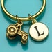 Tractor Keychain, Gold Tractor Key Ring, Farm Equipment, Farmer's Charm ...