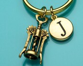 Corkscrew Keychain Gold Wine Opener Key Ring Wine Accessory - Etsy