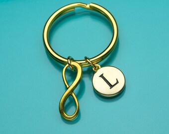 Double Infinity Knot Keychain Infinity Symbol Key Ring | Etsy