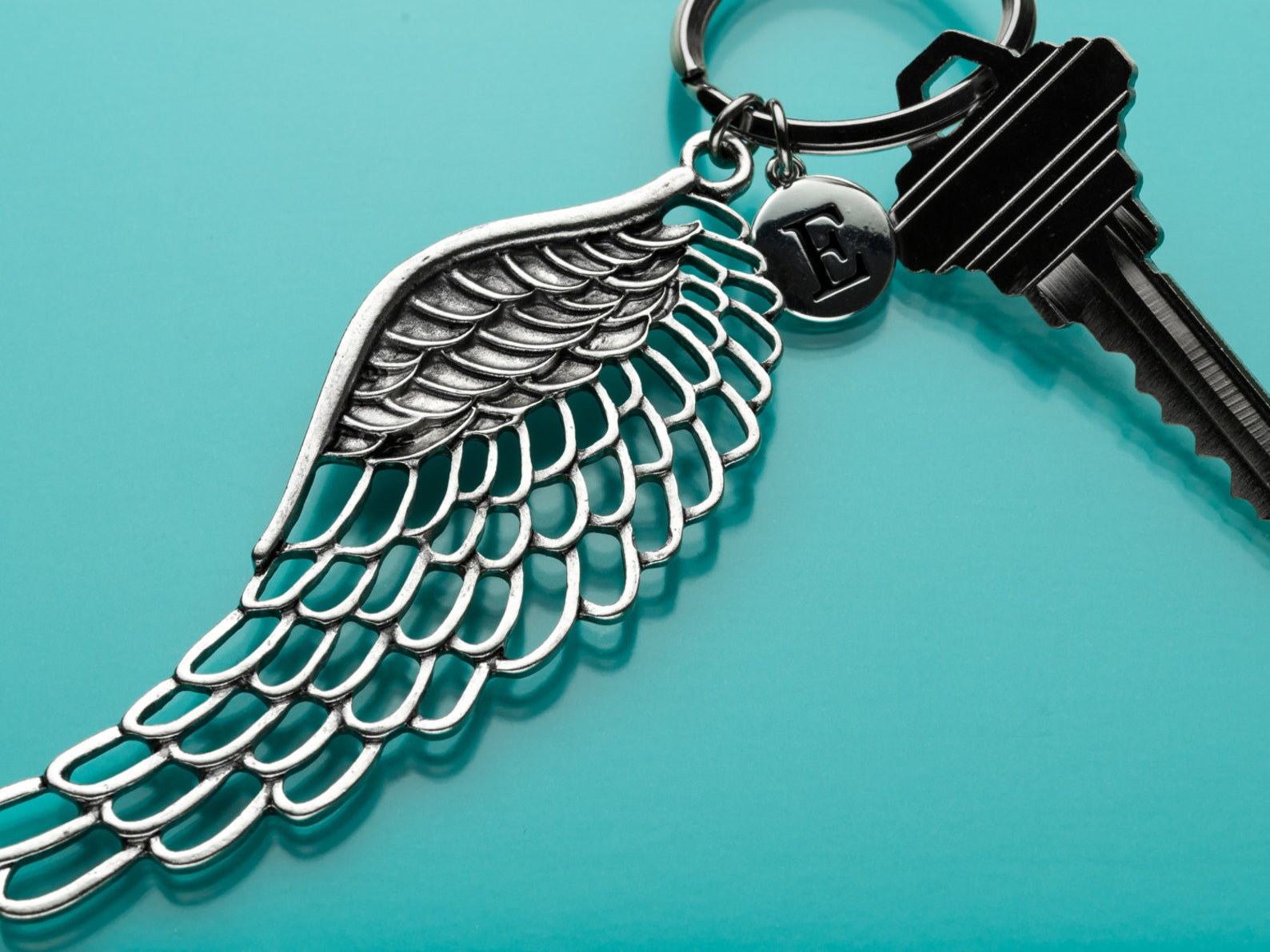 Huge Angel Wing Keychain Angel Wing Key Ring Heaven Charm - Etsy