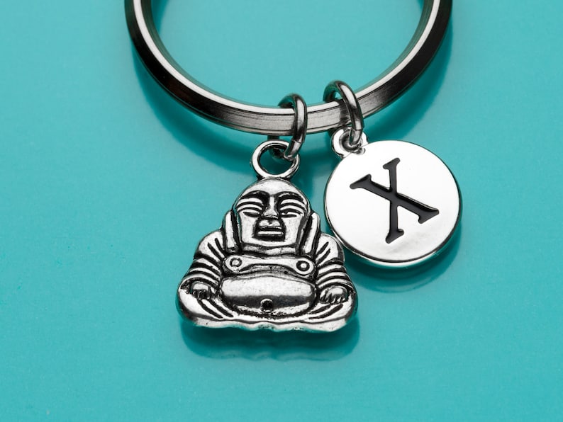 Buddha Keychain Buddha Key Ring Meditation Charm Religious - Etsy UK