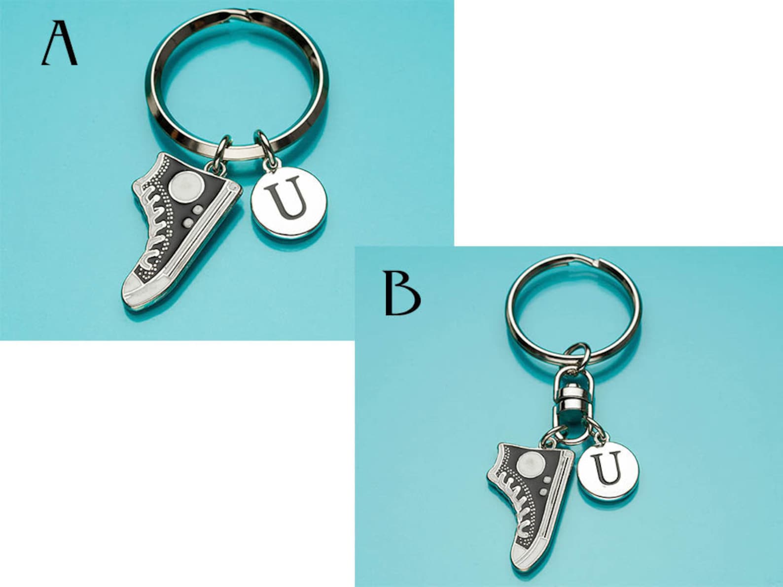 High Tops Keychain Converse Sneakers Key Ring Black - Etsy