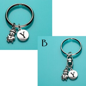 Cow Keychain, Cute Cow Key Ring, Farm Animal Charm, Initial Keychain ...