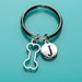 Dog Bone Keychain, Dog Bone Key Ring, Dog Charm, Initial Keychain ...