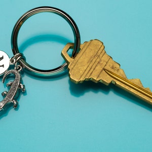 Alligator Keychain, Alligator Key Ring, Crocodile, Gator, Initial ...
