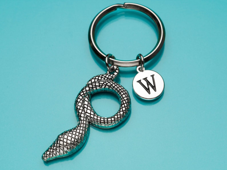 Coiled Snake Keychain Coiled Snake Key Ring Coiled Snake | Etsy