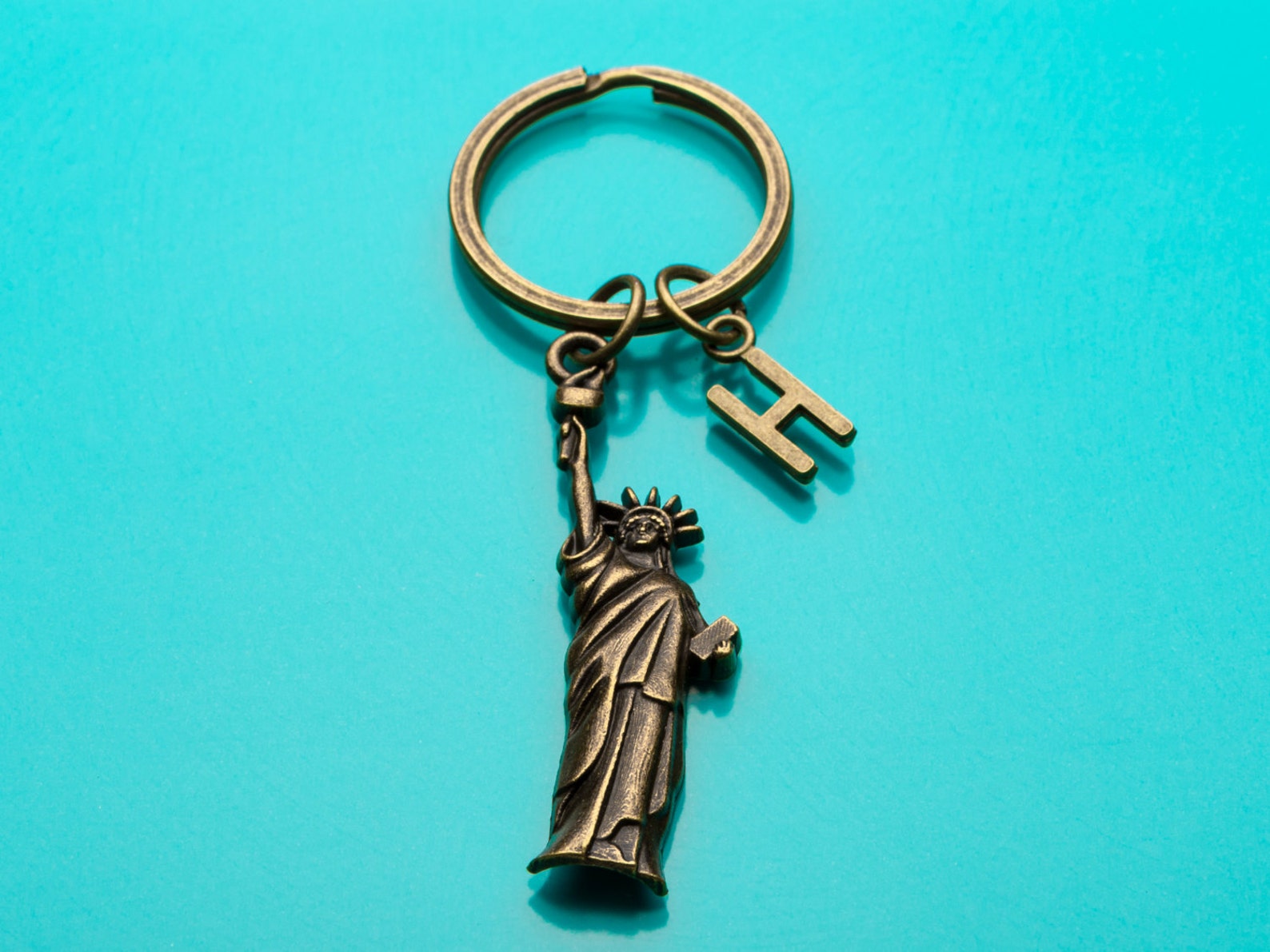 Statue of Liberty Keychain Bronze Statue of Liberty Key Ring | Etsy