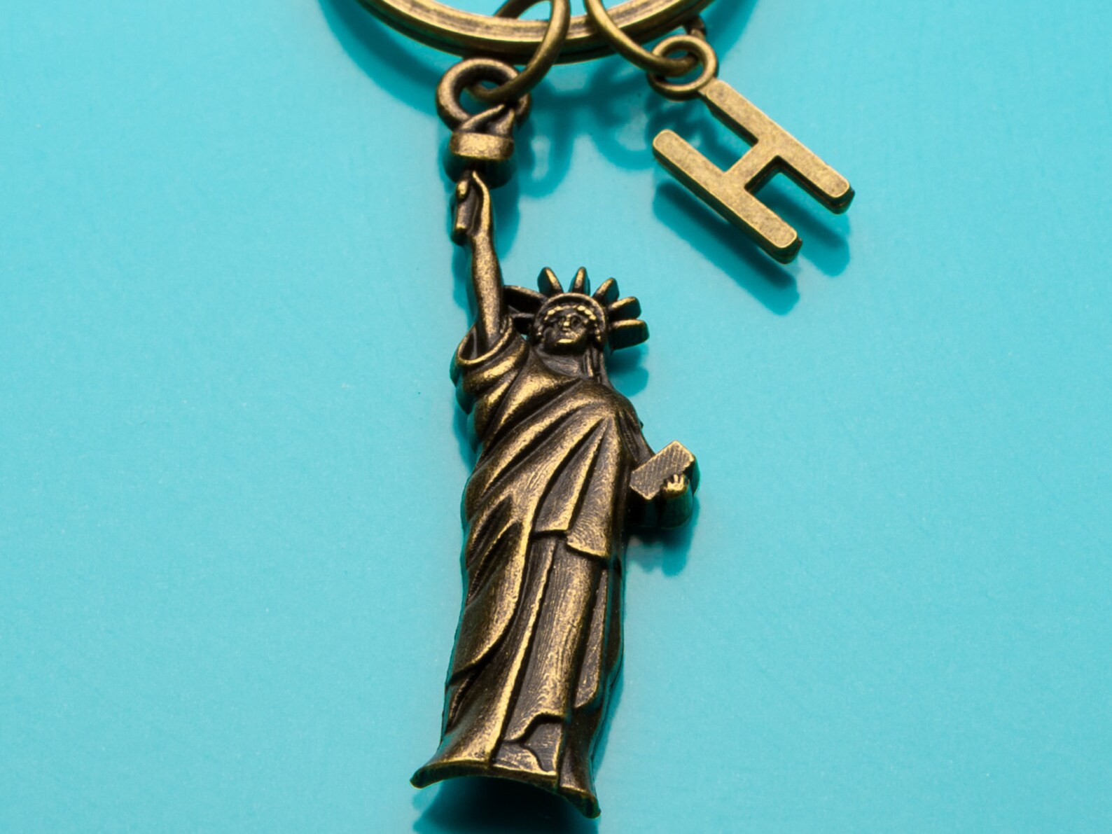 Statue of Liberty Keychain Bronze Statue of Liberty Key Ring | Etsy