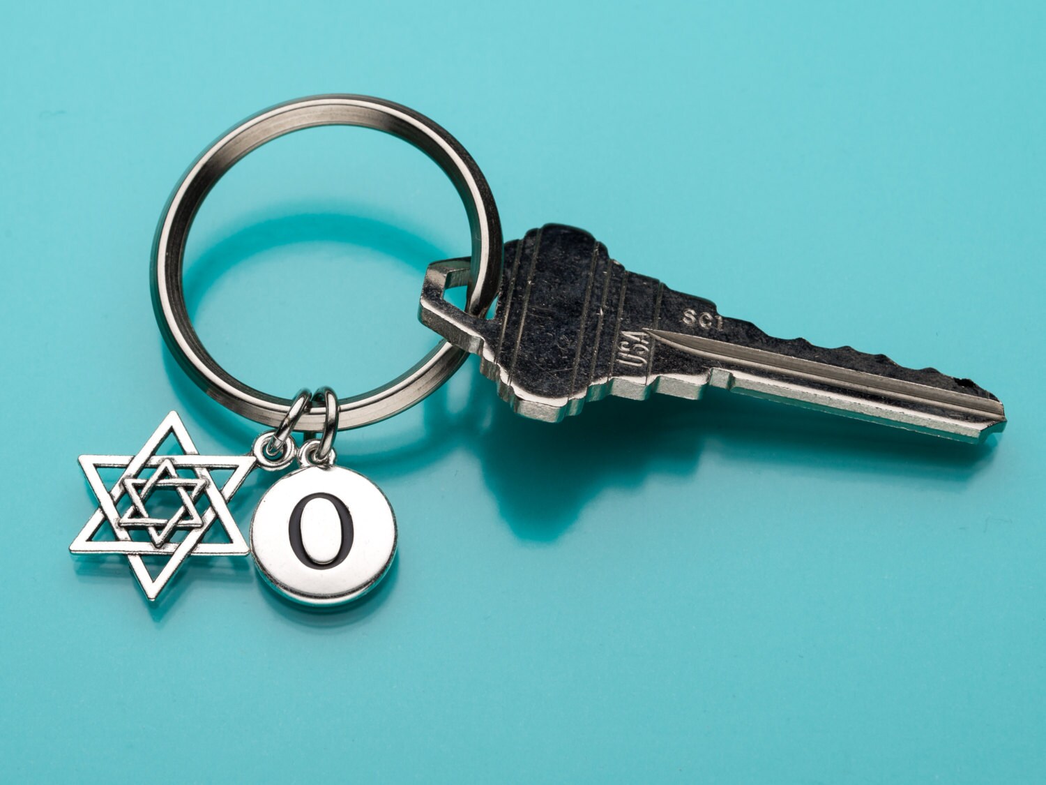 Star of David Keychain Star of David Key Ring Jewish Star | Etsy