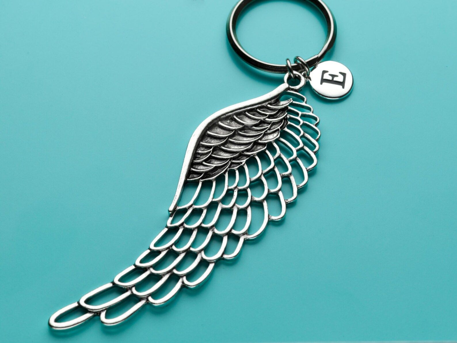 Huge Angel Wing Keychain Angel Wing Key Ring Heaven Charm - Etsy