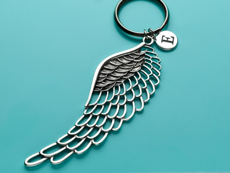 Huge Angel Wing Keychain Angel Wing Key Ring Heaven Charm - Etsy