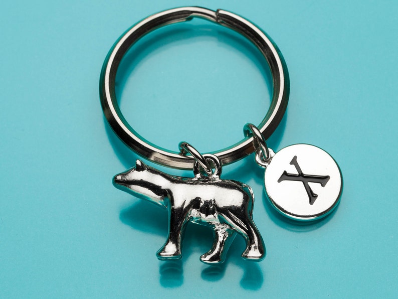 Polar Bear Keychain Polar Bear Key Ring Arctic Animal - Etsy