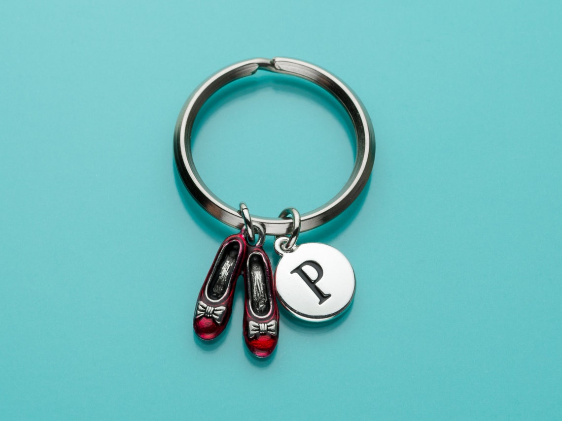 Ruby Slippers Keychain Ruby Slippers Key Ring Dorothy's - Etsy