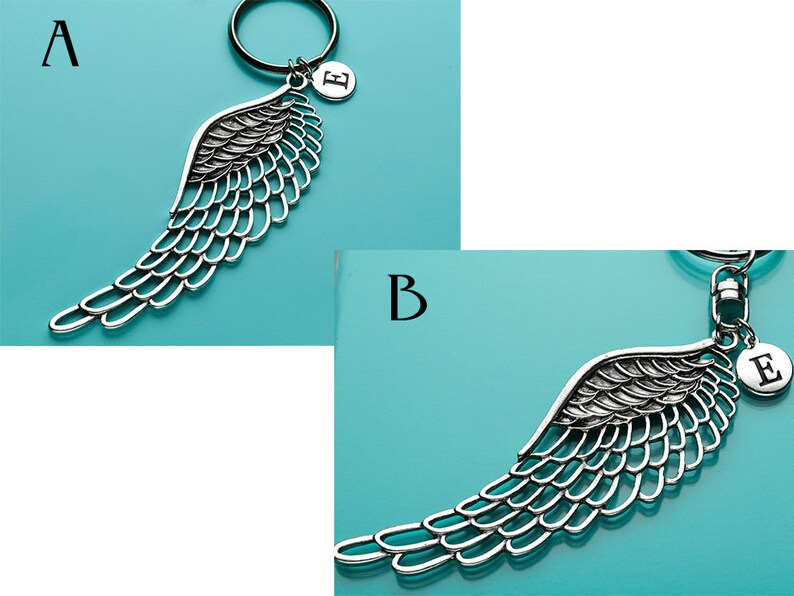 Huge Angel Wing Keychain Angel Wing Key Ring Heaven Charm - Etsy