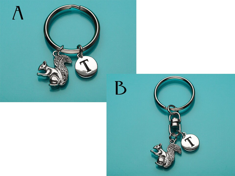 Squirrel Keychain Squirrel Key Ring Flying Squirrel Rodent - Etsy