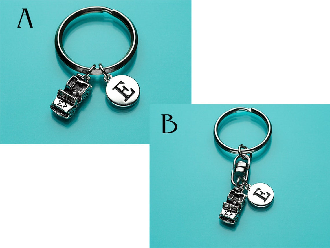 Army Jeep Keychain, Army Jeep Key Ring, Car Charm, Initial Keychain ...