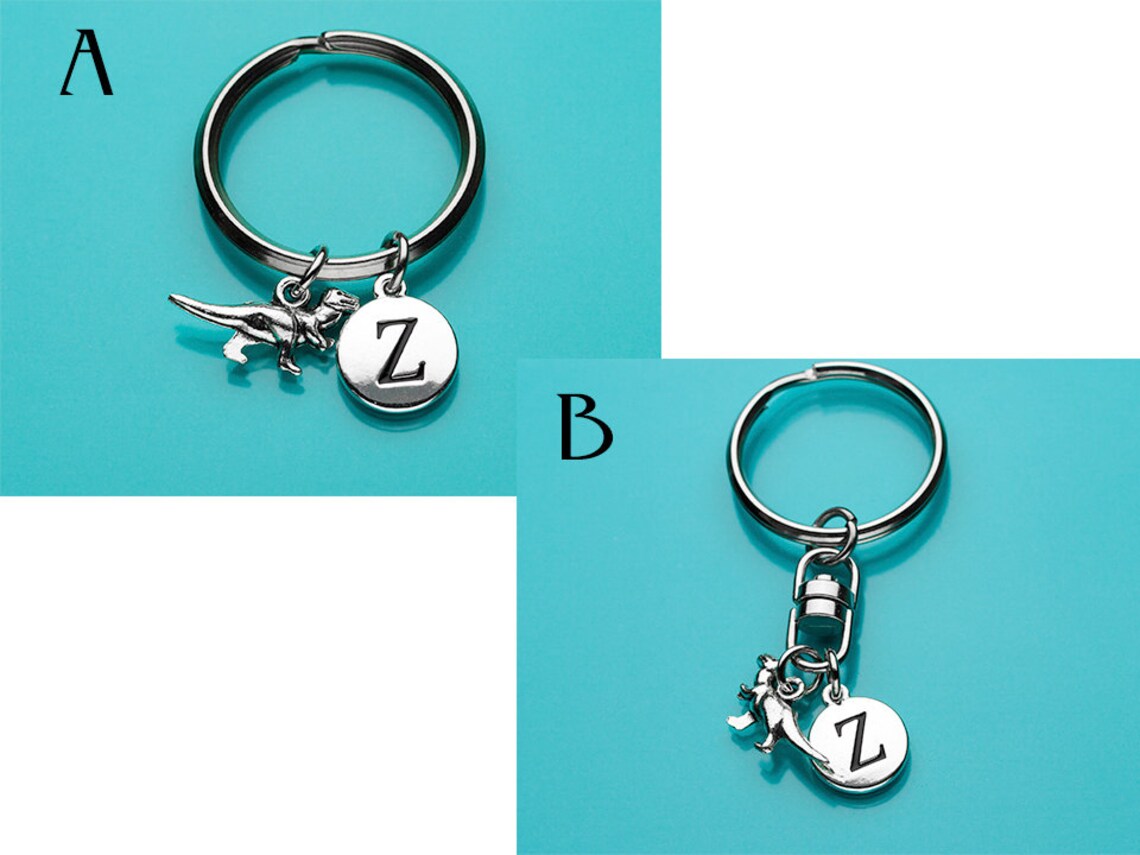Dinosaur Keychain, Dinosaur Key Ring, Dino Charm, Prehistoric Charm ...