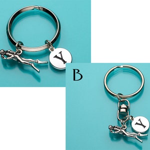 Scuba Diving Keychain, Scuba Key Ring, Sports, Initial Keychain ...