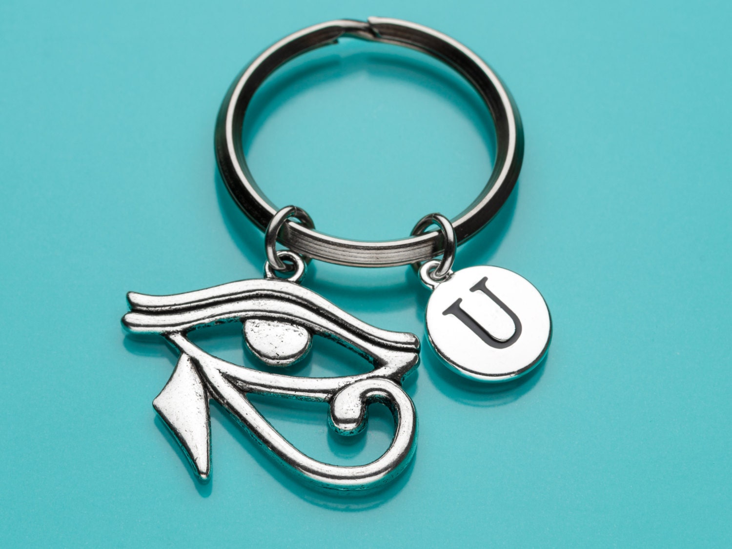 Eye of Ra Keychain Eye of Ra Key Ring Eye of Horus Initial | Etsy