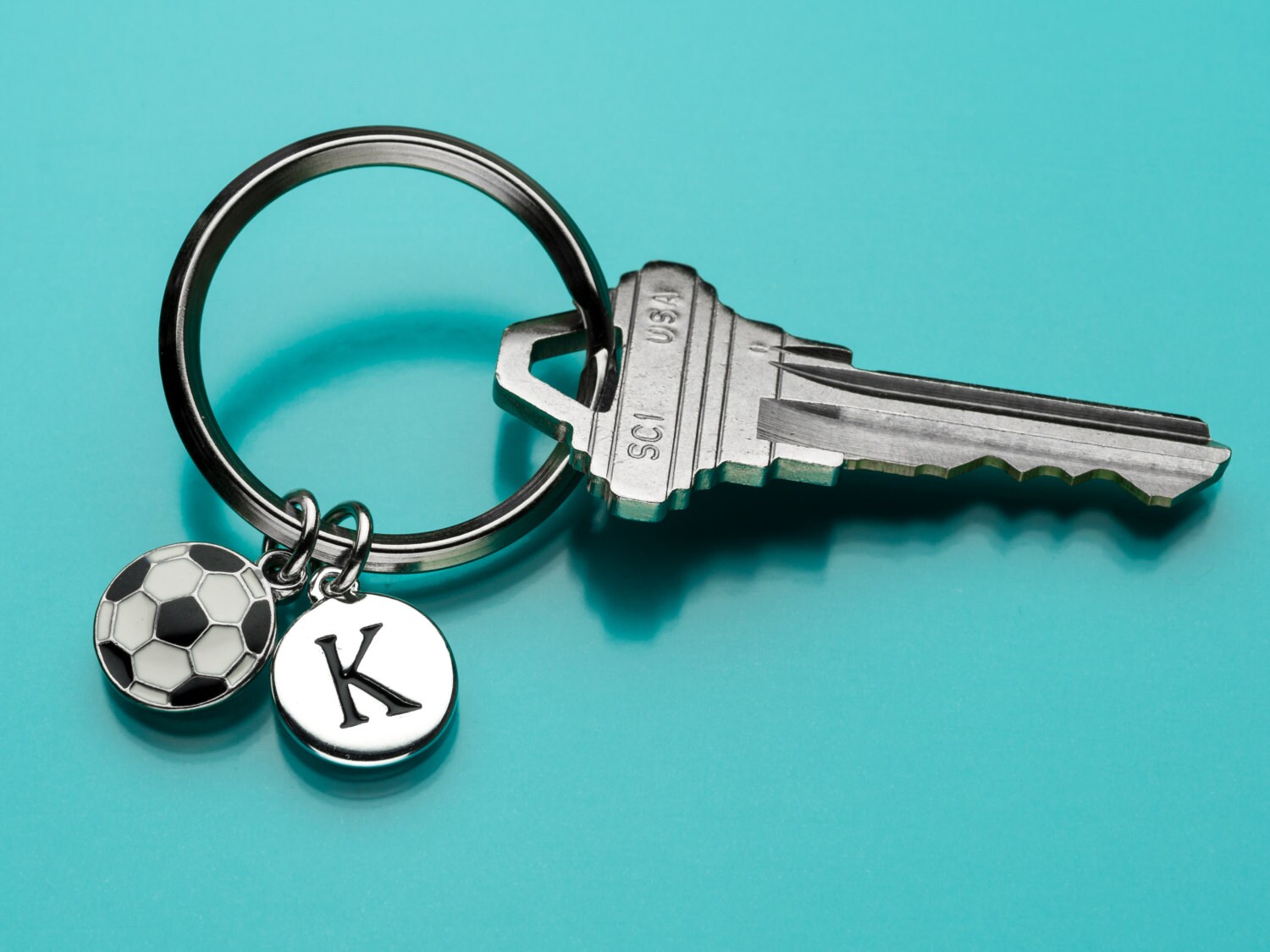 Soccer Ball Keychain Soccer Ball Key Ring Team Sport Charm | Etsy