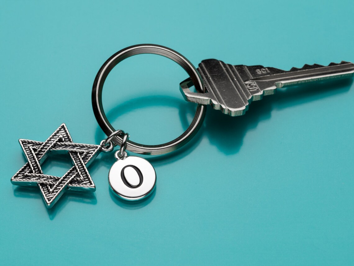 Star of David Keychain Star of David Key Ring Jewish Star | Etsy