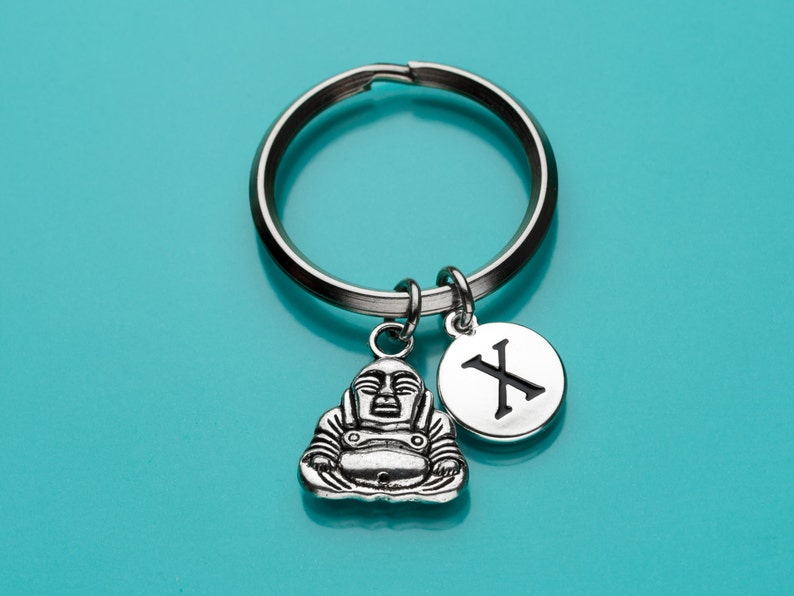 Buddha Keychain Buddha Key Ring Meditation Charm Religious - Etsy UK