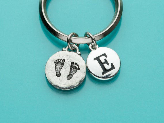 Baby Footprints Keychain Baby Feet Baby Footprints Key Ring | Etsy
