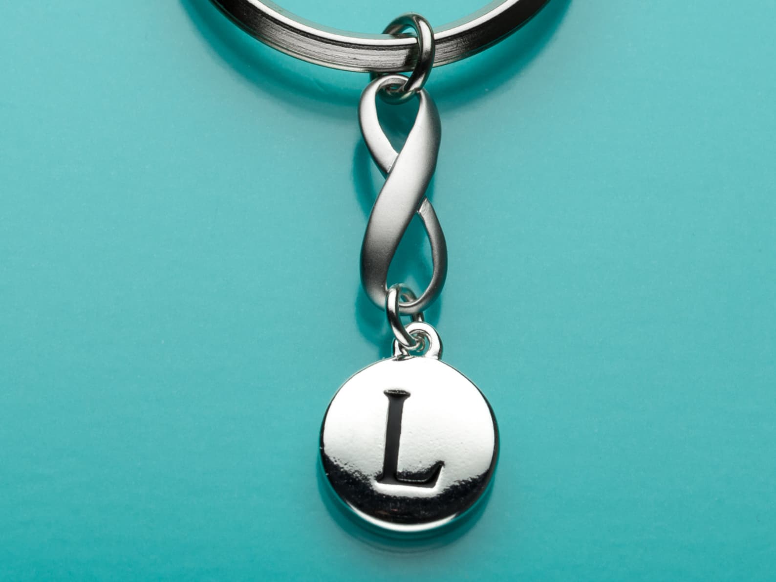 Infinity Symbol Keychain Infinity Key Ring Initial Keychain - Etsy