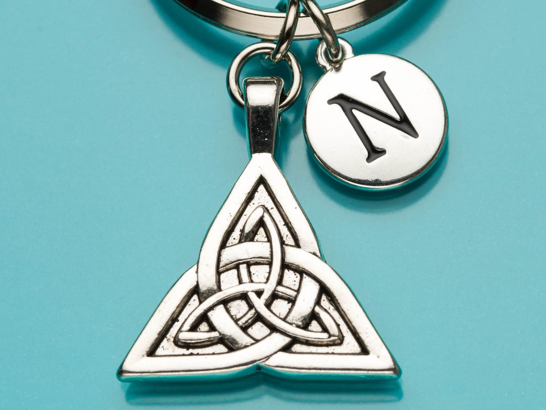 Celtic Knot Keychain, Celtic Knot Key Ring, Celtic Trifid, Irish Symbol ...