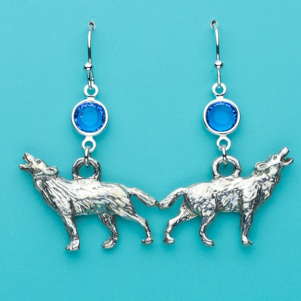 Howling Wolf Earring - Etsy