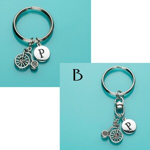Tricycle Keychain, Tricycle Key Ring, Bike Keyring, Initial Keychain ...
