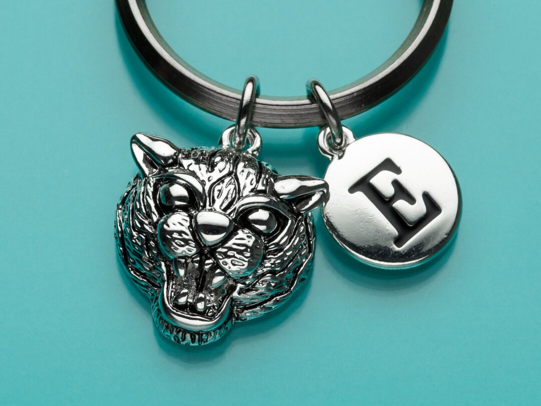 Wildcat Keychain, Wildcat Key Ring, Cat Charm, Jungle Charm,mascot ...