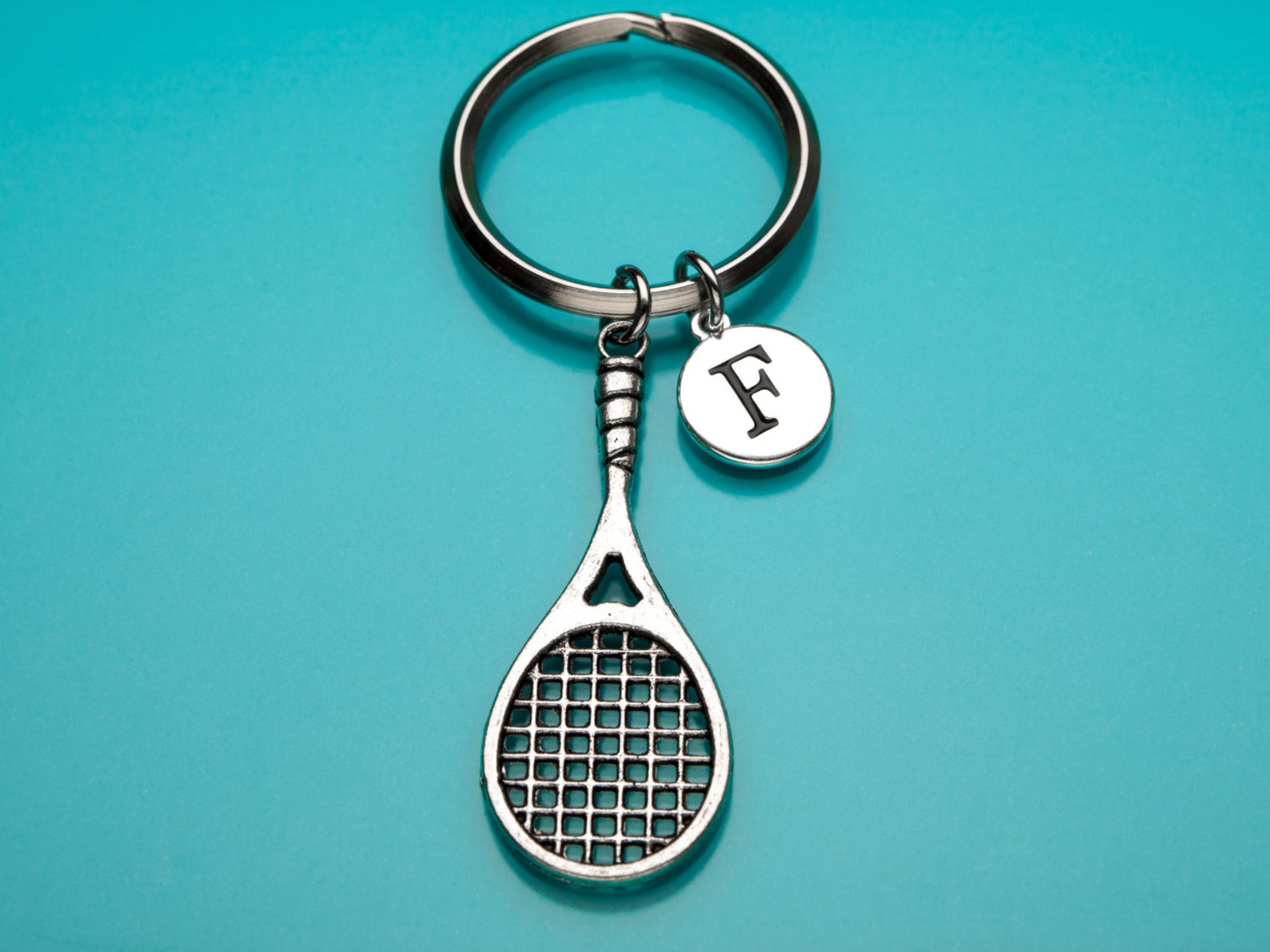 Tennis Racquet Keychain, Tennis Racket Key Ring, Tennis Lover, Tennis ...