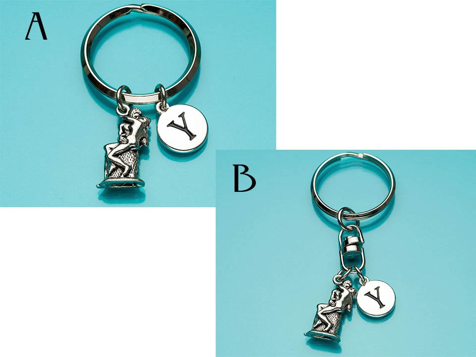 Rodin's the Kiss Keychain the Kiss Key Ring Lovers | Etsy