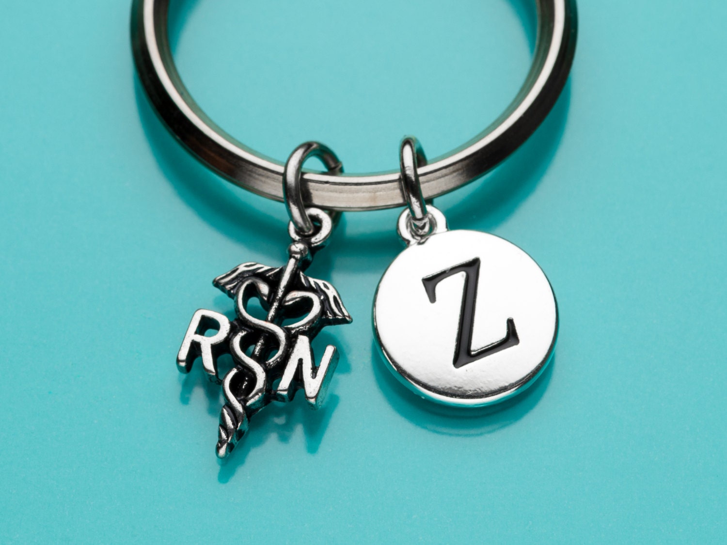 Nurse Keychain Nurse Key Ring RN Registered Nurse Charm | Etsy