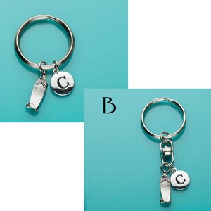 Skate Board Keychain, Skateboard Key Ring, Sports, Initial Keychain ...