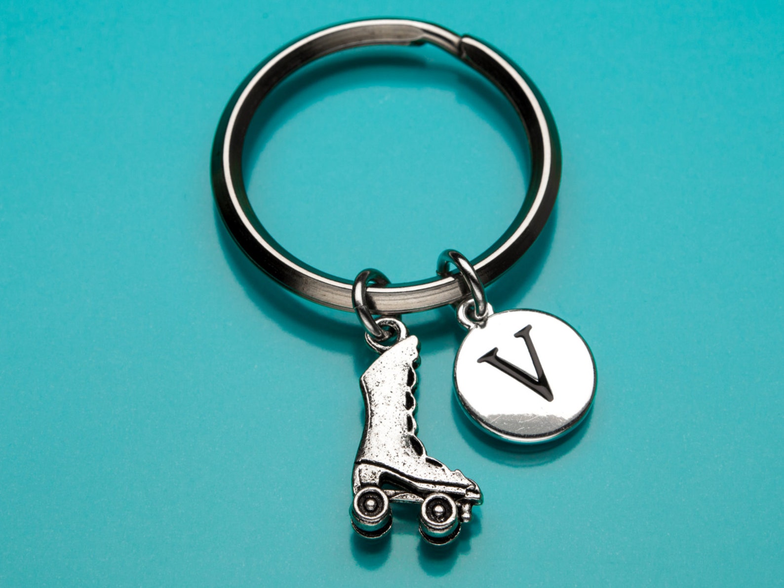 Roller Skate Keychain Roller Skate Key Ring Skating Charm - Etsy