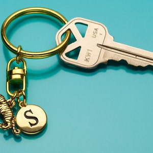 Tiger Keychain Gold Tiger Key Ring Animal Charm Jungle - Etsy