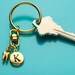 Tooth Keychain, Gold Tooth Key Ring, Molar, Dental Charm, Initial ...