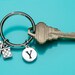 Nascar Flags Keychain, Nascar Flags Key Ring, Racing Charm, Initial ...