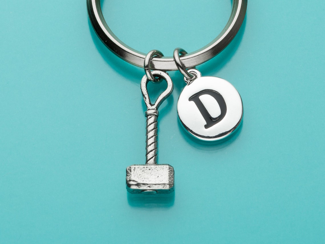 Thor's Hammer Keychain Thor's Hammer Key Ring Hammer - Etsy