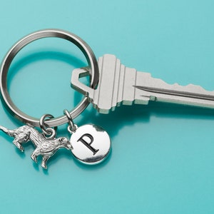 Ferret Keychain, Ferret Key Ring, Initial Keychain, Personalized ...