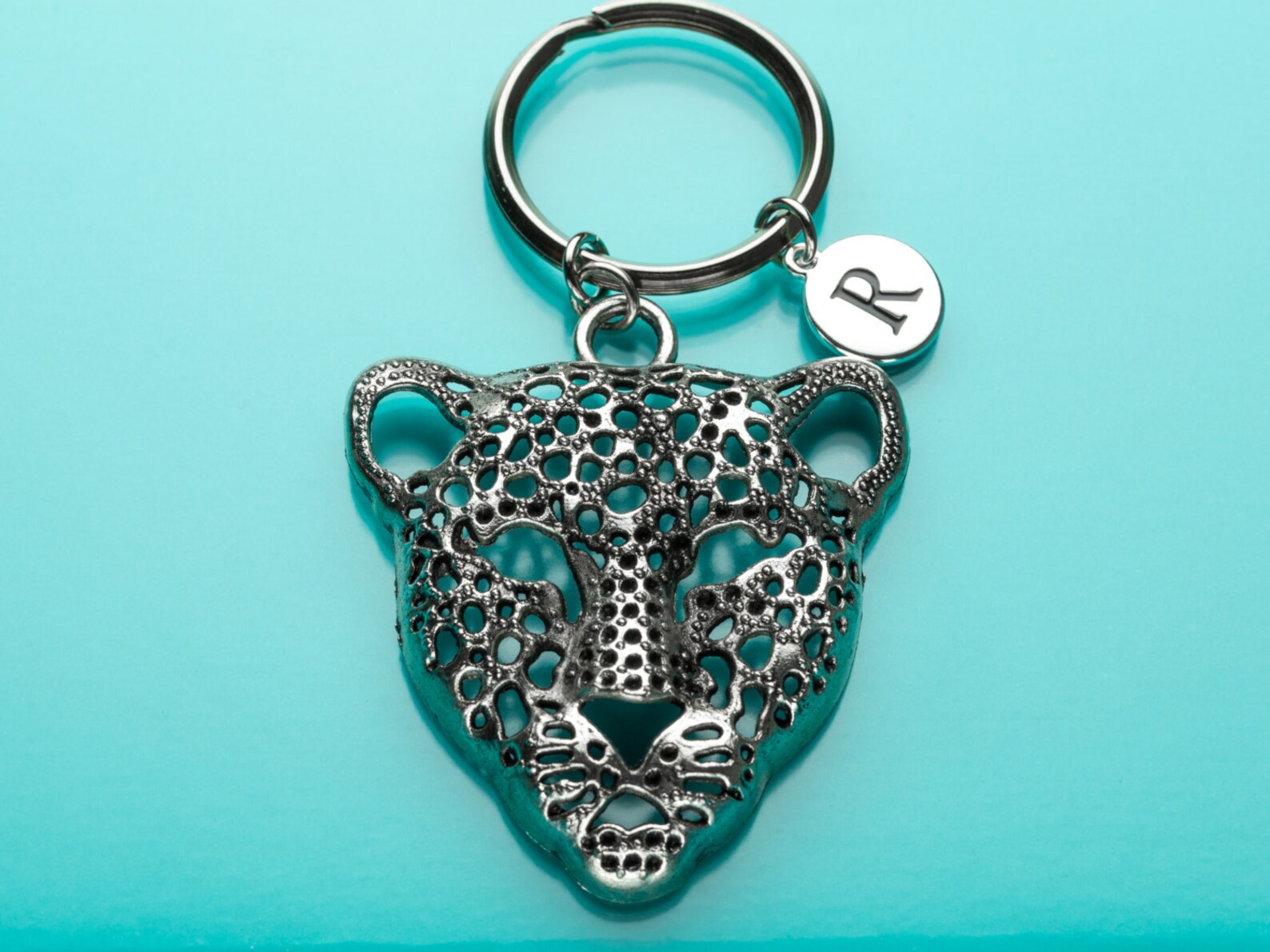 Huge Leopard Keychain Leopard Key Ring Jungle Animal Charm | Etsy