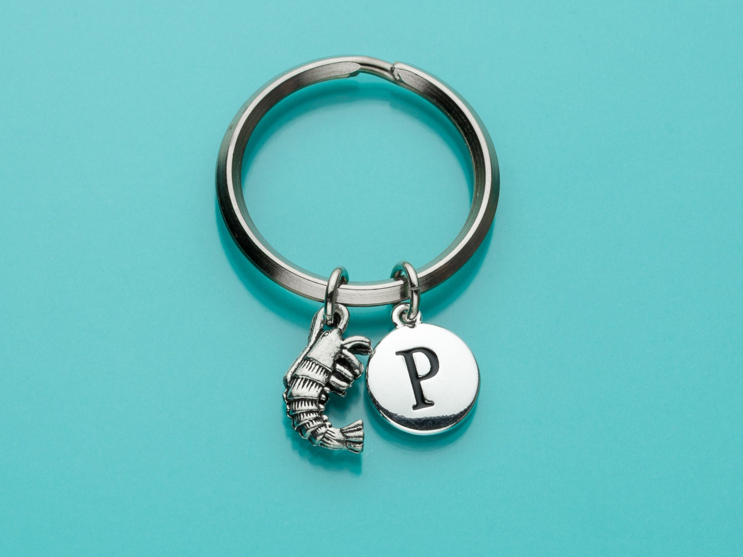 Shrimp Keychain Shrimp Key Ring Small Prawn Sea Creature | Etsy