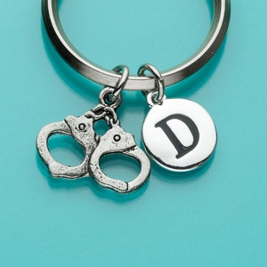Handcuffs Keychain, Handcuffs Key Ring, Hand Cuffs, Initial Keychain ...