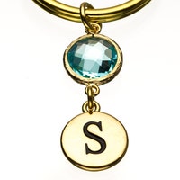 Keychain - Blue and White - Etsy